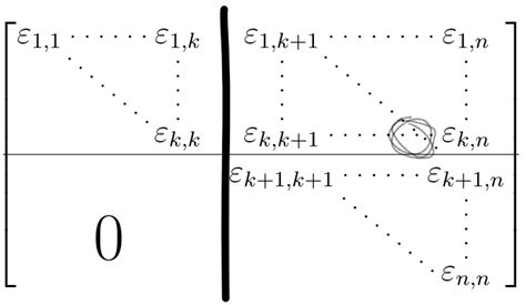 matrices how to insert a vertical line on a block partitioned nice matrix tex latex stack