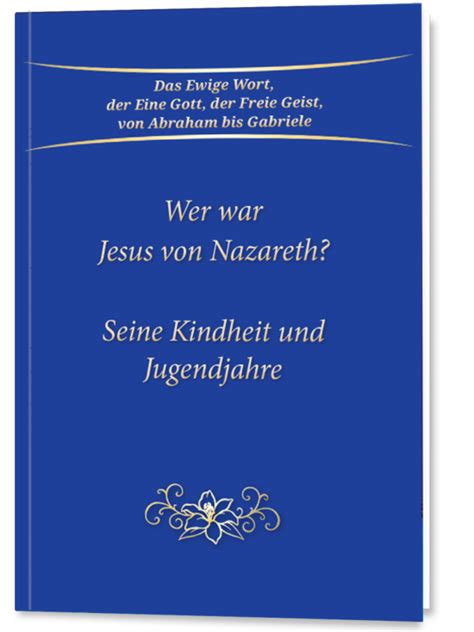 Taschenbuch Wer War Jesus Von Nazareth Gabriele Verlag