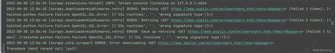 Twisted Python Failure Failure OpenSSL SSL Error SSL Routines