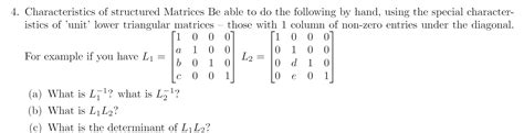 solved characteristics of structured matrices be able to do