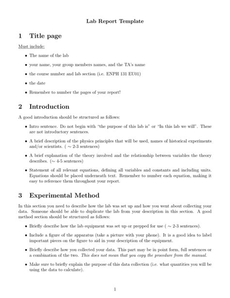 Title Page Introduction Experimental Method