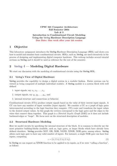 pdf verilog{i klappi arch lab5 pdf · cpsc 321