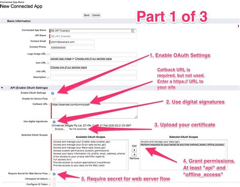 Create A OAuth JWT Bearer Token Flow Connected App Salesforce Suite