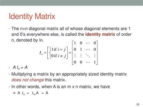 identity matrix