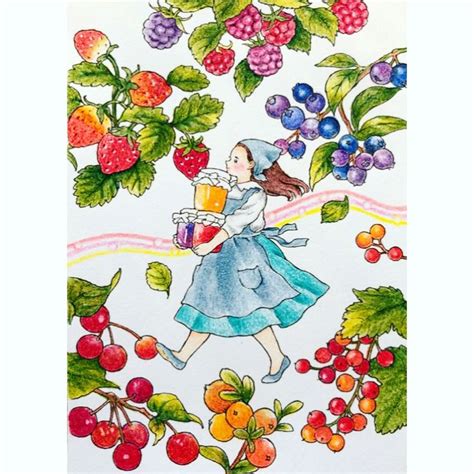 森の少女の物語 井田千秋 さんの塗り絵を塗りました ️ もうほんとに可愛い ️ 塗ってて何回可愛いと言ったか😂 そして今回はオールクーピーです💕 初クーピーめっちゃ楽しかった😆