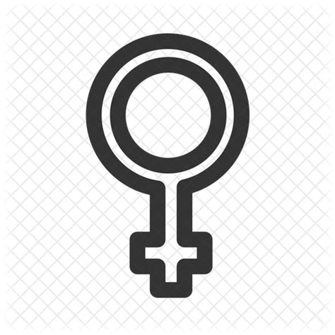 Female Sex Sign Icon Download In Line Style
