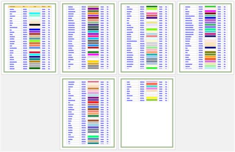 Sample Html Color Code Chart 5 Documents In Pdf