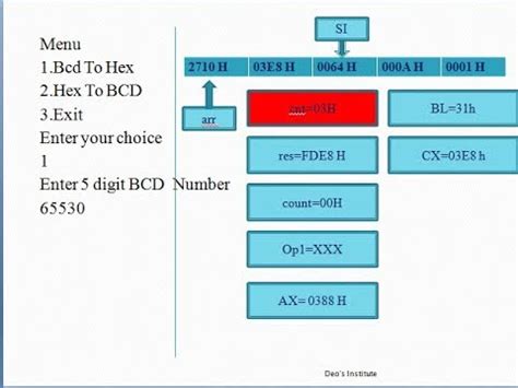 BCD To Hex And Hex To BCD Assembly Language Program Part 1 Assembly