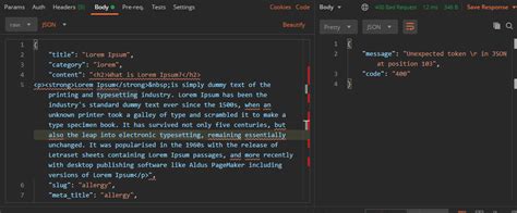 how to send data with html tag in postman body request stack overflow