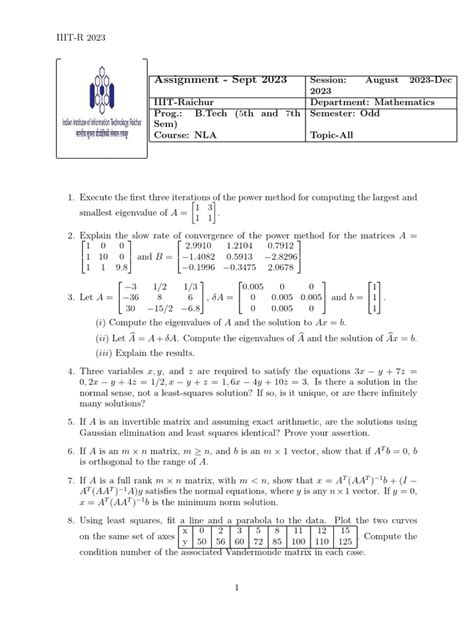nla 5 pdf matrix mathematics eigenvalues and eigenvectors