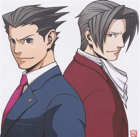 Miles Edgeworth And Phoenix Wright Phoenix Wright Photo 36349445 Fanpop