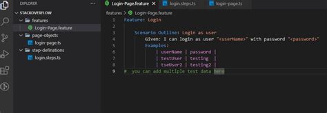 how to write scripts in vs code using playwright cucumber with typescript and pom concept