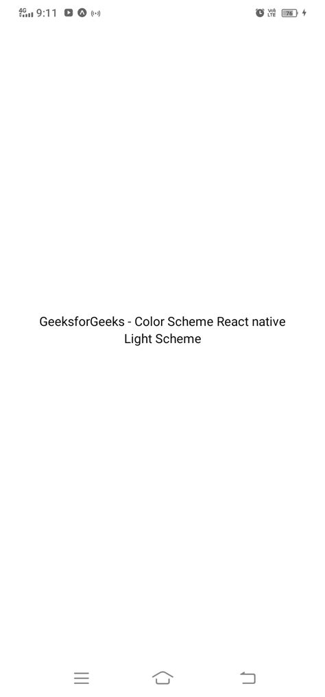 how to get user preferred color scheme in react native geeksforgeeks