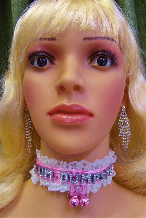 Any Size Personalized Choker Lock Pink Sissy Bells Lace Cum Slut Ddlg Bdsm Ebay