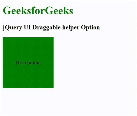 jquery ui draggable helper用法及代码示例 纯净天空