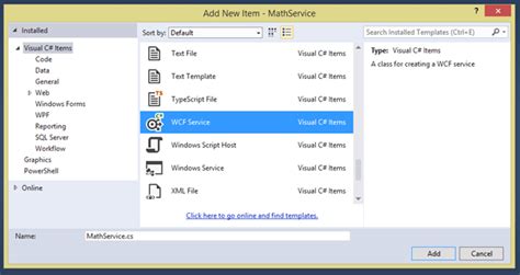 Create Simple WCF Service And Host It On Console Application