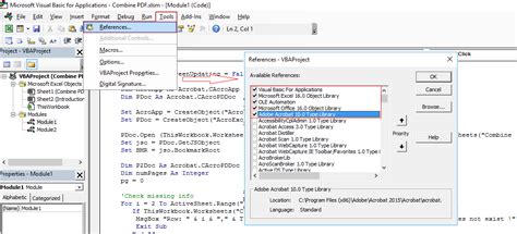 a vba macro for you to retrieve name of all pdf files within a folder and then combine them together