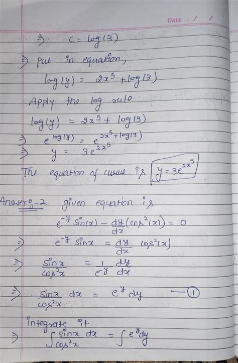 [solved] using separation of variables solve the differential equation course hero