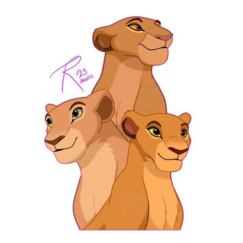 234296 Safe Artistksnamabi Kiara The Lion King Nala The Lion King Sarabi The Lion