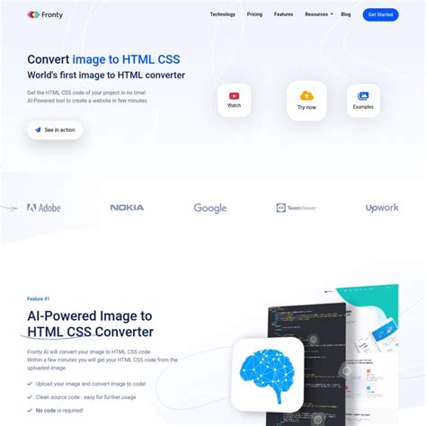 fronty ai tool details and features