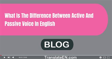 What Is The Difference Between Active And Passive Voice In English