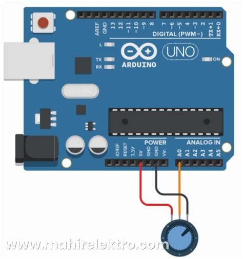 Menggambar Rangkaian Arduino