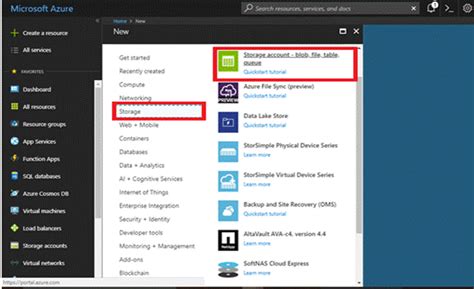How To Create Storage Account In Microsoft Azure