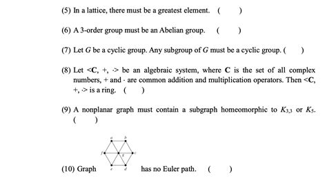 solved 5 in a lattice there must be a greatest element