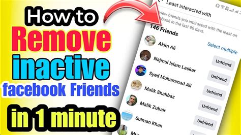 How To Remove Inactive Facebook Friends How To Unfriend Inactive