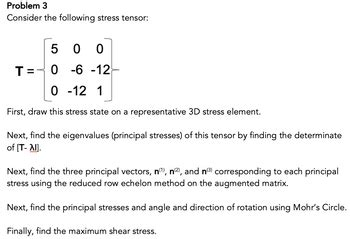 Answered Consider The Following Stress Tensor 5 Bartleby