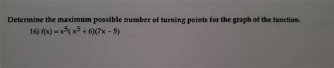 solved determine the maximum possible number of turning