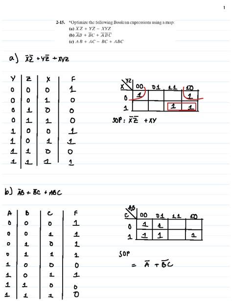 bài tập về nhà 2 aadada 1 the following boolean expressions using a map a xz yz xyz b