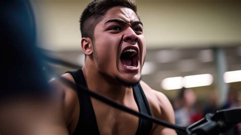 An Individual S Face Filled With Determination And Strength As They