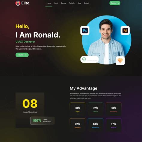 nextjs portfolio template