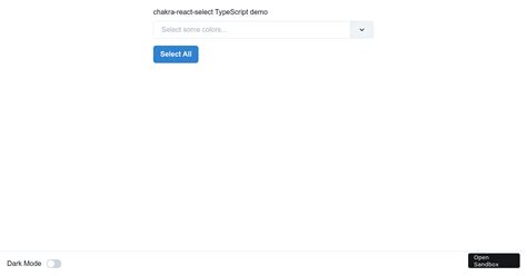 chakra react select select all codesandbox