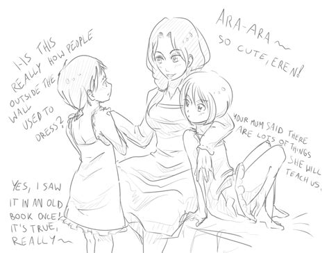 Drawfag Eren Yeager Mikasa Ackerman Shingeki No Kyojin Artist Request Character Request