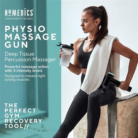 Homedics Handheld Physiotherapy Massager Professional Deep Tissue Physio Massaging Gun