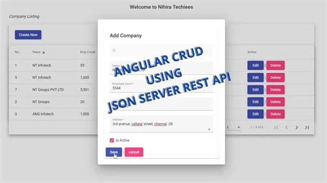 angular crud using json server rest api with reactive forms material hot sex picture
