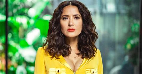 When Salma Hayek Ran Every Imagination Wild With Her Leopard Print Swimsuit Putting Up A Busty