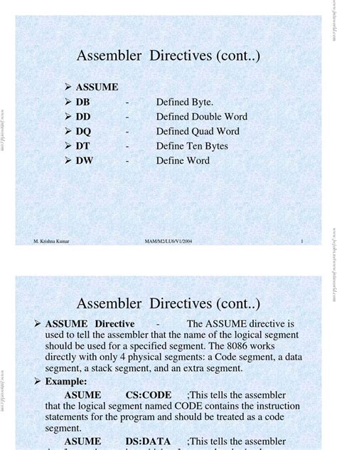 assembler directives cont download free pdf assembly language string computer science