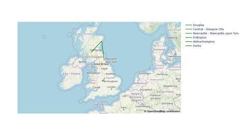 Python How To Use Plotly Mapbox To Plot Lines Between A Given Set Of