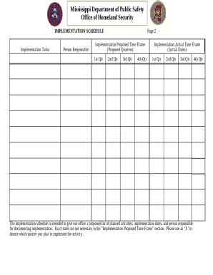 How To Create A Flawless Implementation Schedule For Doc Template