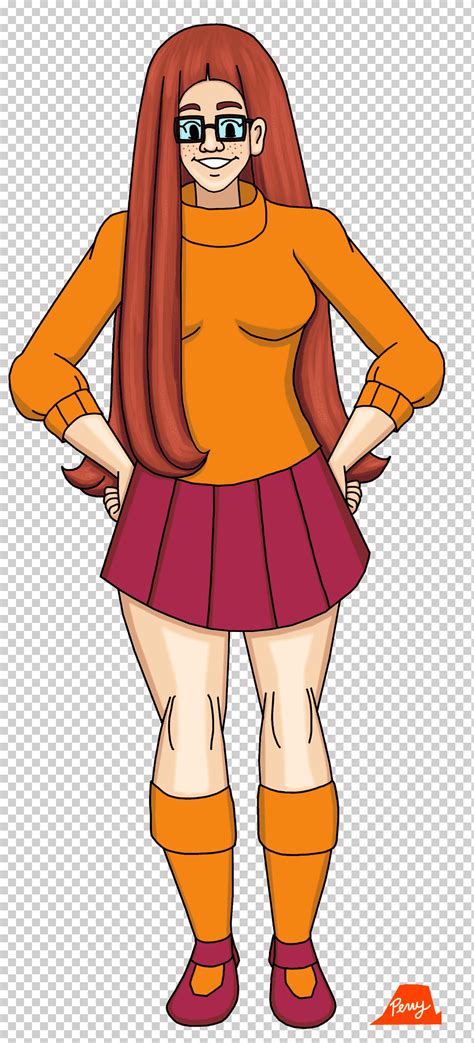 Velma Dinkley Shaggy Rogers Daphne Blake Scooby Doo Art Long Hair Hand Orange People Png