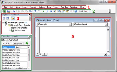mengenal lingkungan kerja vba excel macro vba