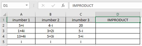 how to use the improduct function in excel