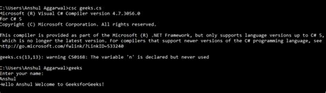 Console ReadLine Method In C GeeksforGeeks
