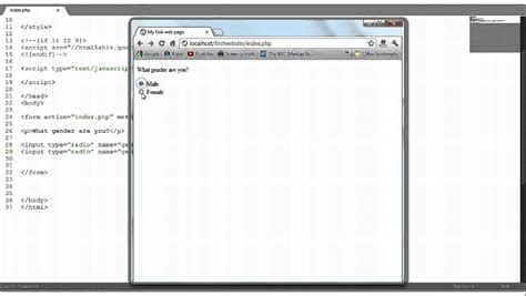 HTML Tutorial 6 Radio Buttons And Checkboxes YouTube