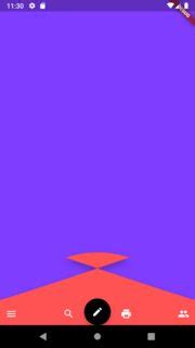 Expandable Floating Action Button In Bottom Navigation Bar Flutter