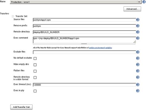Jenkins Publish Over SSH Plugin