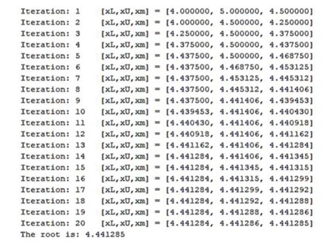 solved using regula falsi method find ta the matlab